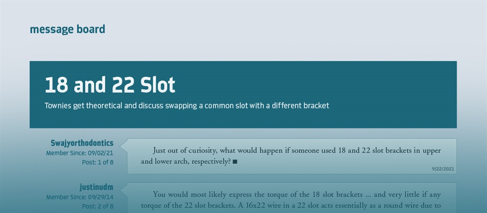 18 and 22 Slot - Orthotown